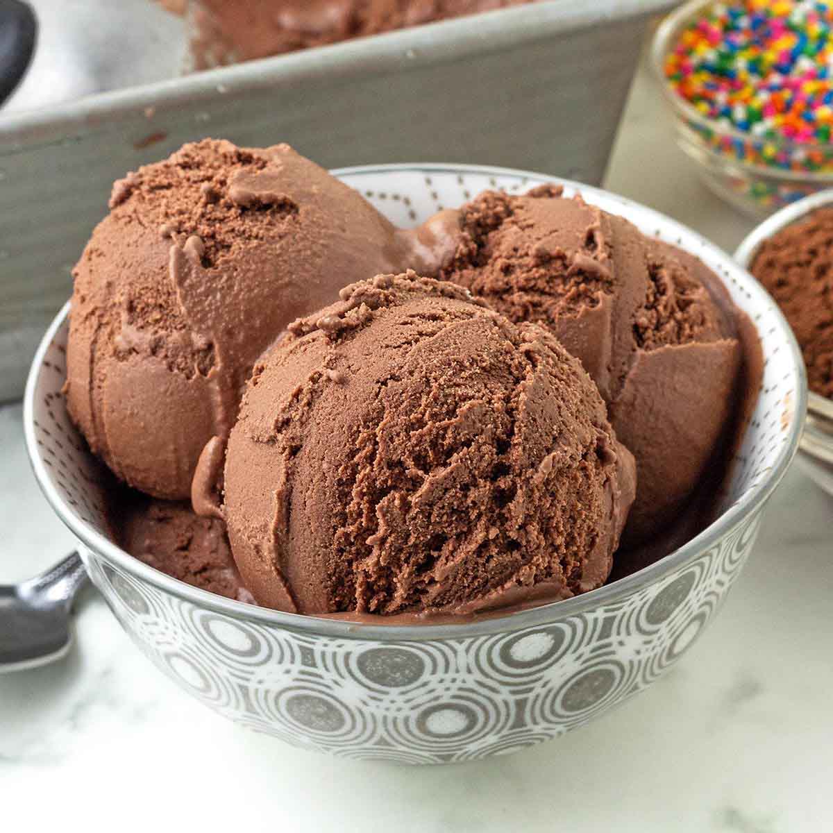 Vegan chocolate ice cream store