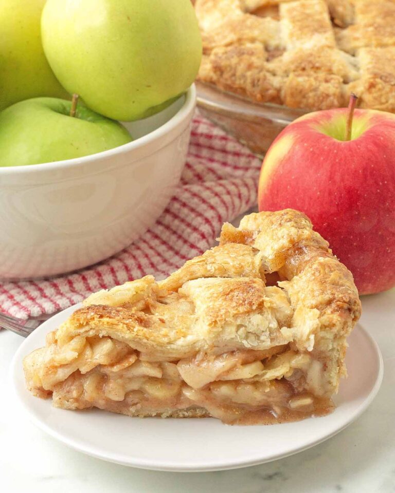 Deep Dish Vegan Apple Pie (Homemade Crust) - Delightful Adventures