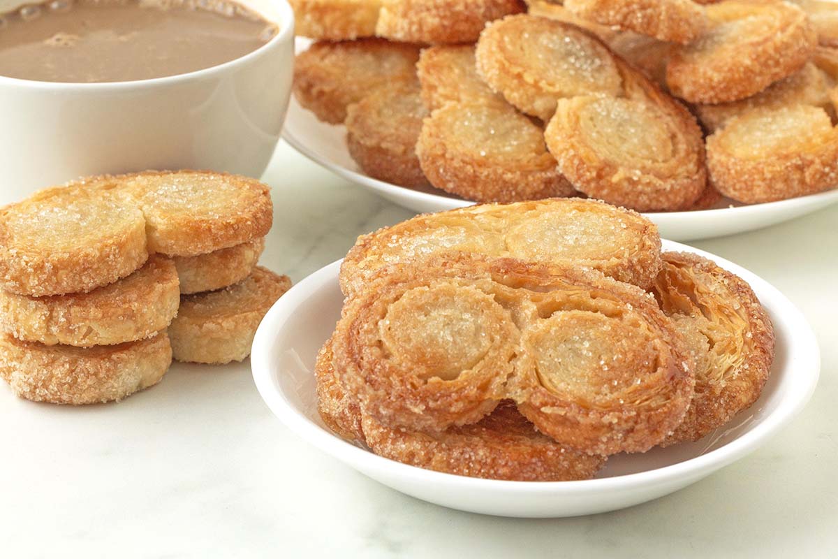 Crispy Vegan Palmiers with Puff Pastry - Delightful Adventures